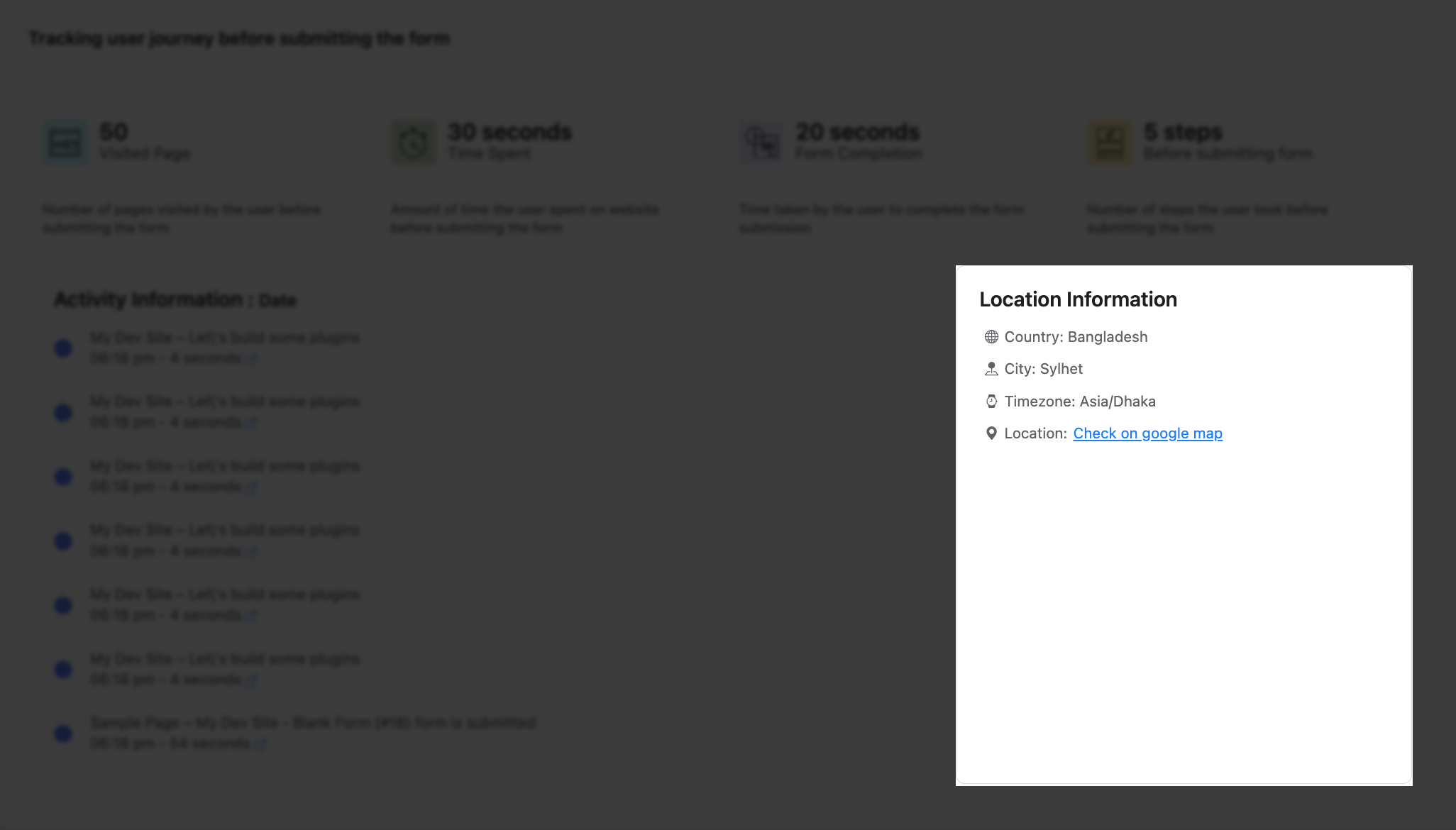 Fluent Forms Track User Journey Addon – Fluent Wiz